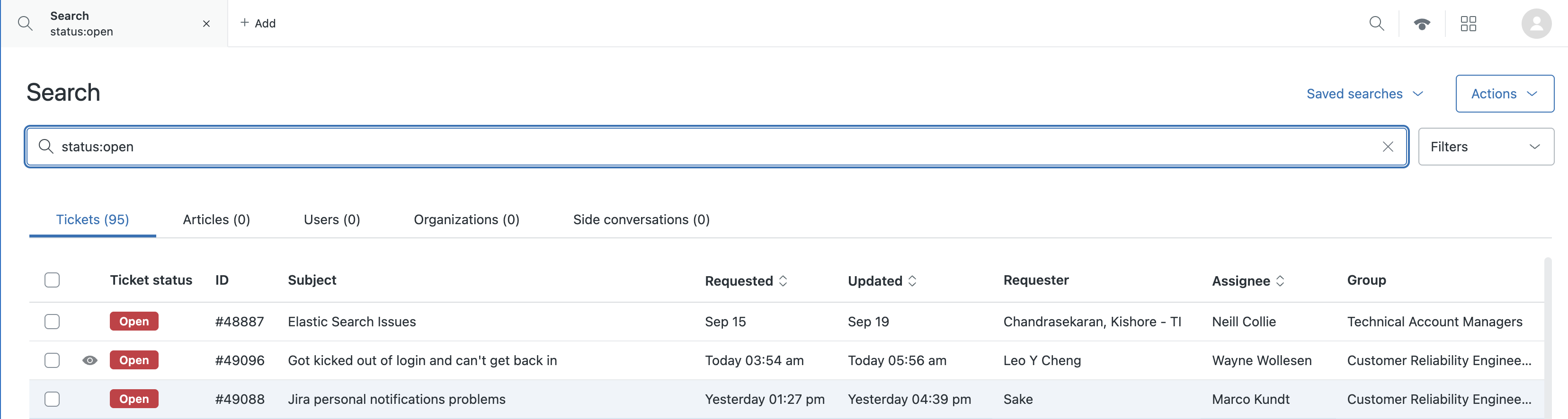 Common Zendesk Ticket Search Bar Queries – Mattermost Knowledge Base